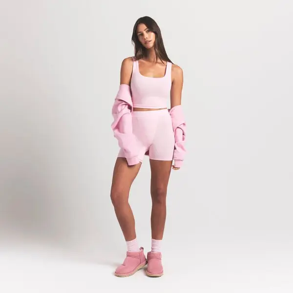 Skims Cotton Rib Tank - Cherry Blossom | Editorialist